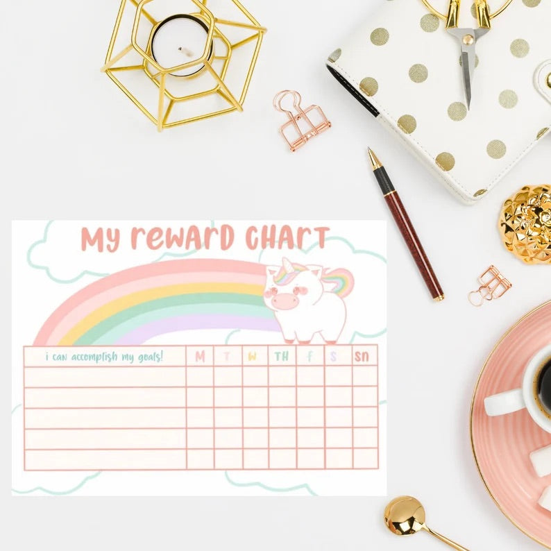Rainbows Reward Chart: Printable – Live Sweet Shop