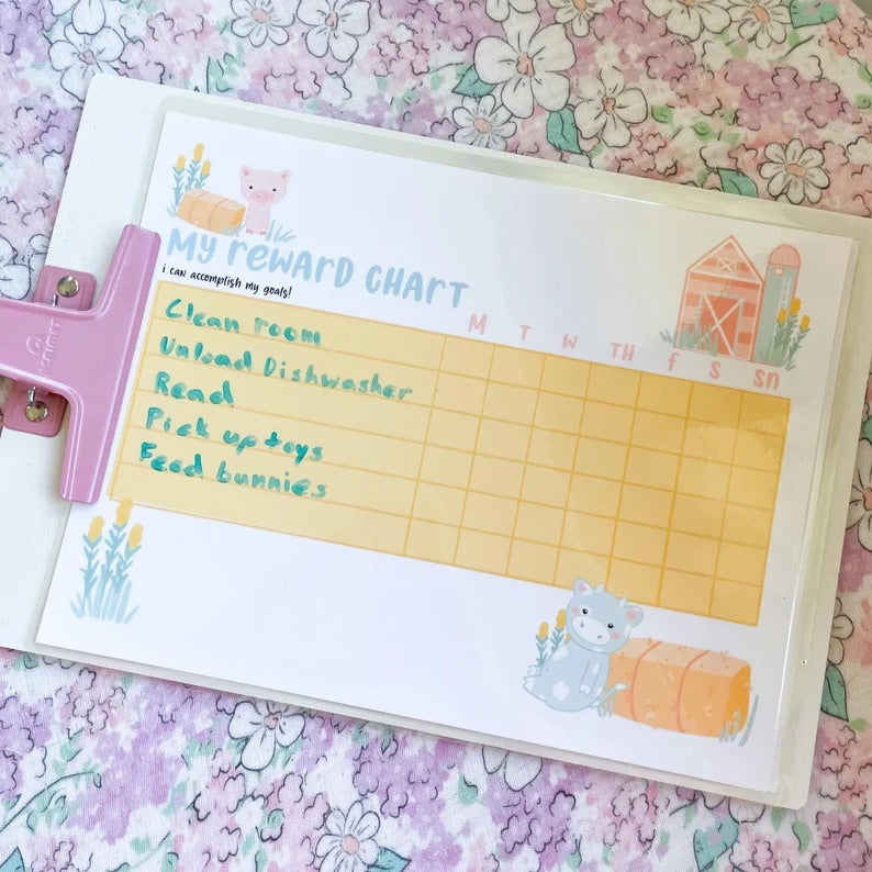 Farm Theme Reward Chart: Printable – Live Sweet Shop