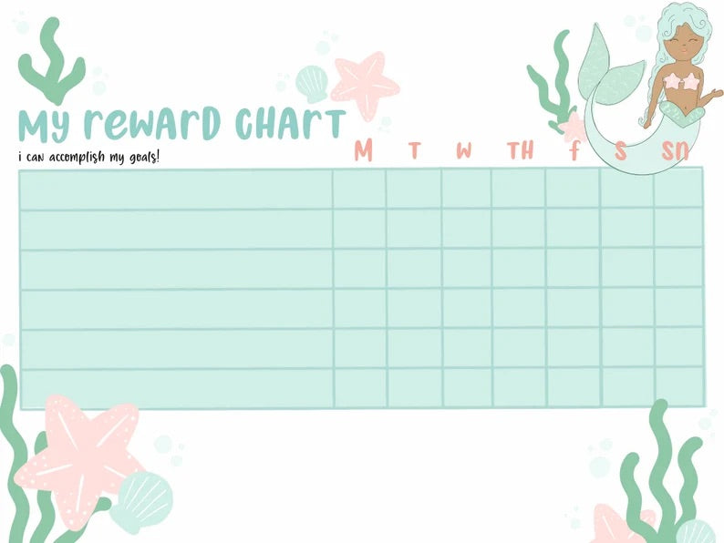 Ocean Reward Chart: Printable – Live Sweet Shop
