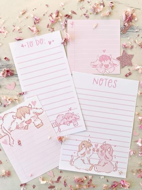 4x8 Cow To Do Notepad – Live Sweet Shop